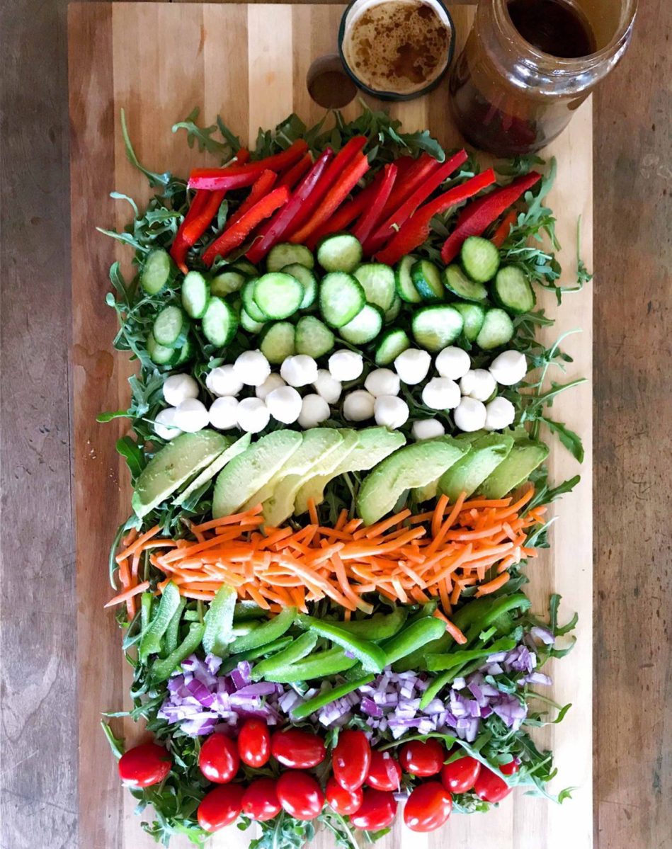 Deconstructed Salad with Balsamic Honey Dressing – Melissa Tate TX